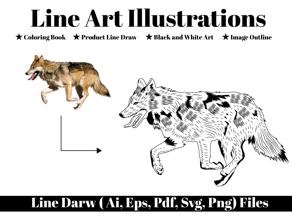 Clean and smooth Vector line draw, Line art illustrations, Image out ...