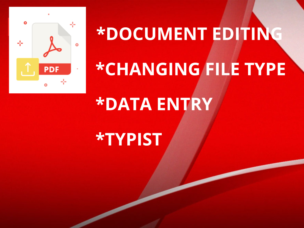 Accurate data entry | copy and paste | PDF files | Typing | | Upwork