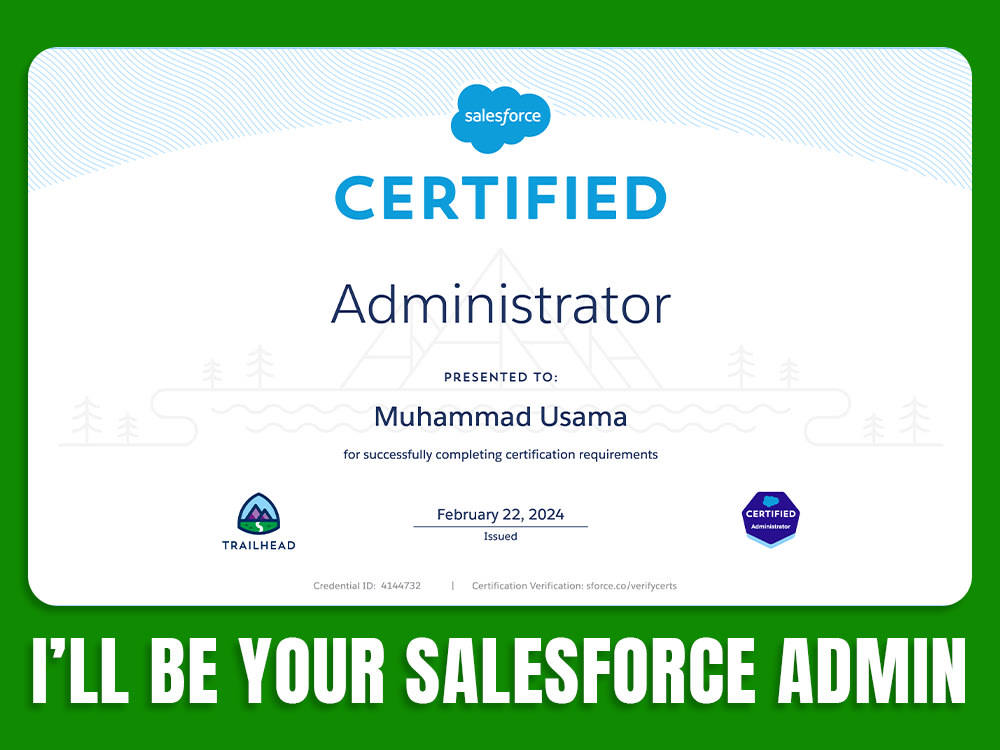 Certified Salesforce Administrator Specialist | Upwork