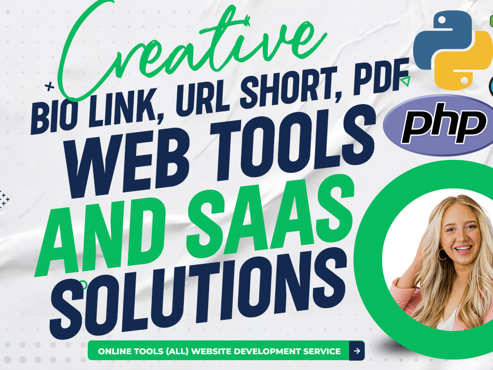 Bio links, URL shortener, qr code or saas pdf tools website | Upwork