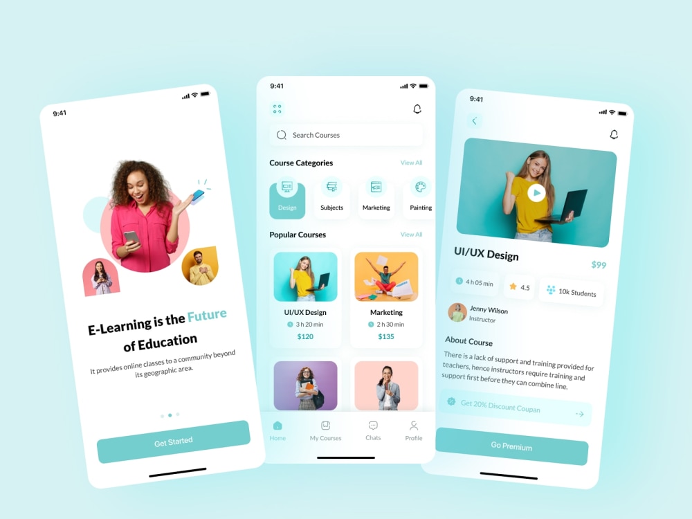 A complete Mobile App Design (iOS/Android) in Figma | Upwork