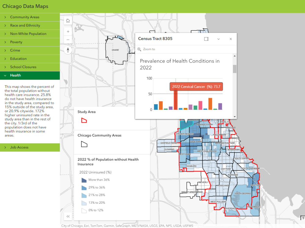 An interactive online spatial data map which can be embedded in a ...