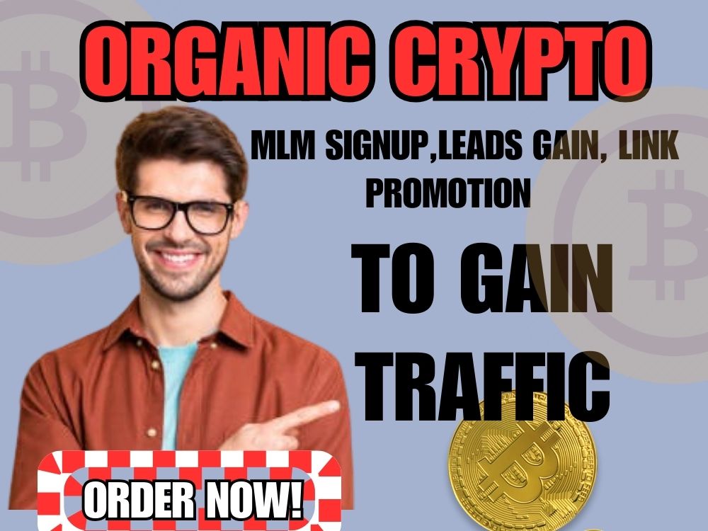 Organic crypto link promotion MLM leads generation MLM traffic MLM ...