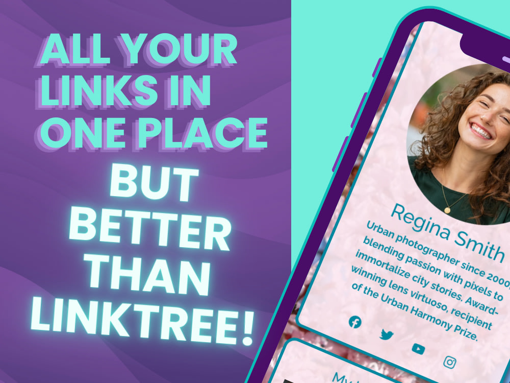 Custom, unique landing page biolink like linktree | Upwork Custom, unique landing page biolink like linktree | Upwork