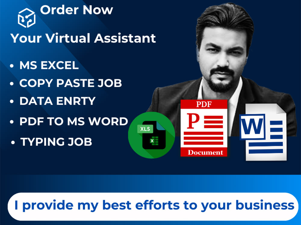 Any type of data entry, MS Excel, pdf/image to ms word or excel, typing job | Upwork