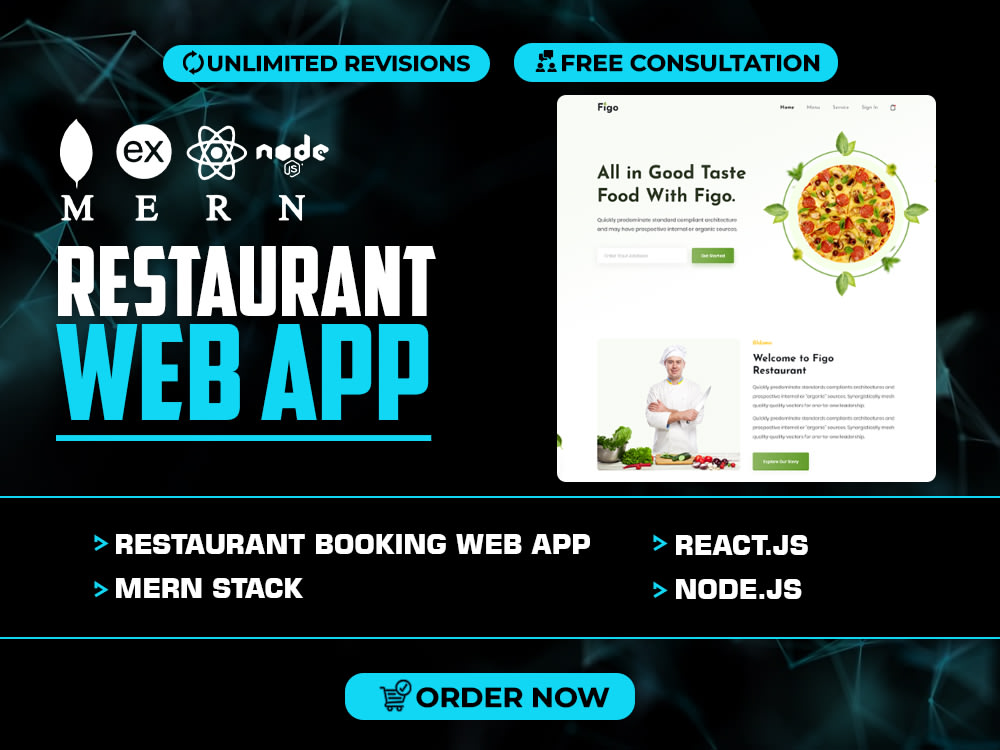 Restaurant Booking Web App | Mern Stack| React.js | Node.js | Upwork