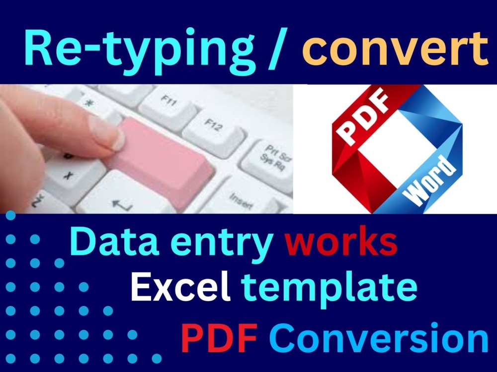 PDF to Word & Excel conversion | data entry | Typing in MS Word | Upwork