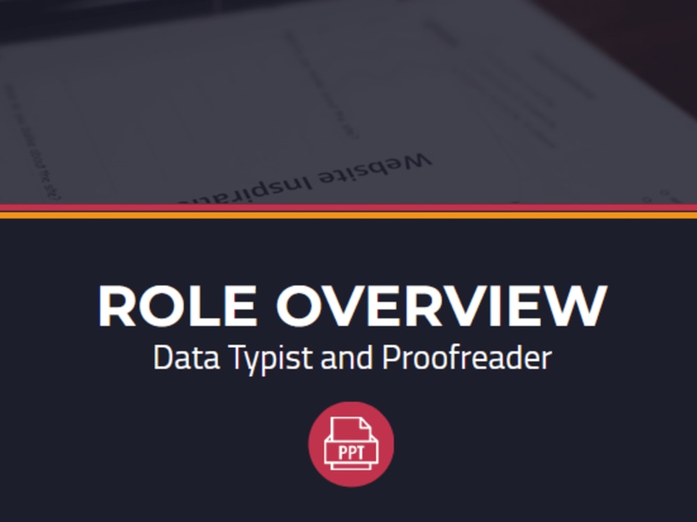 A Precision Proofreading and Data Typing Services! | Upwork