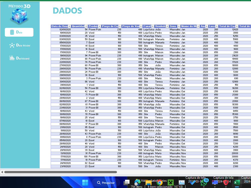 A aesthetic, dinamic and interactive excel dashboard | Upwork