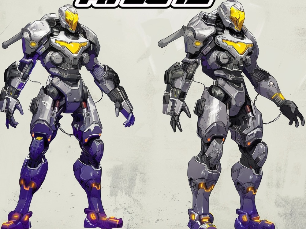 Draw mecha robot armor character concept for you | Upwork
