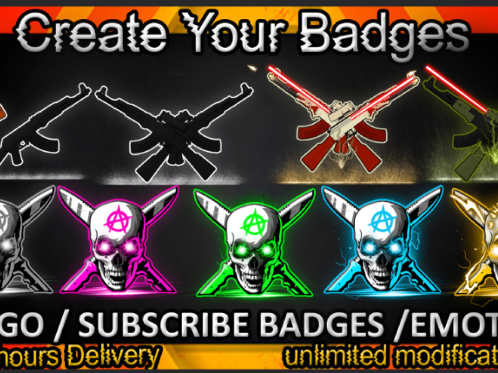 Make twitch sub badge for twitch subscribers in 24 hrs | Upwork