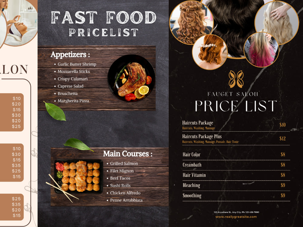 Restaurant menu design, digital menu design, menu board | Upwork