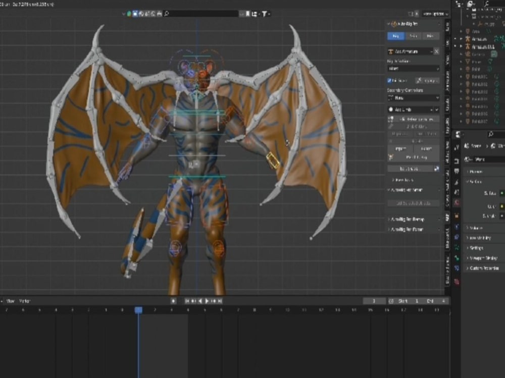 3d rigging with detail facial moments in Maya Blender | Upwork