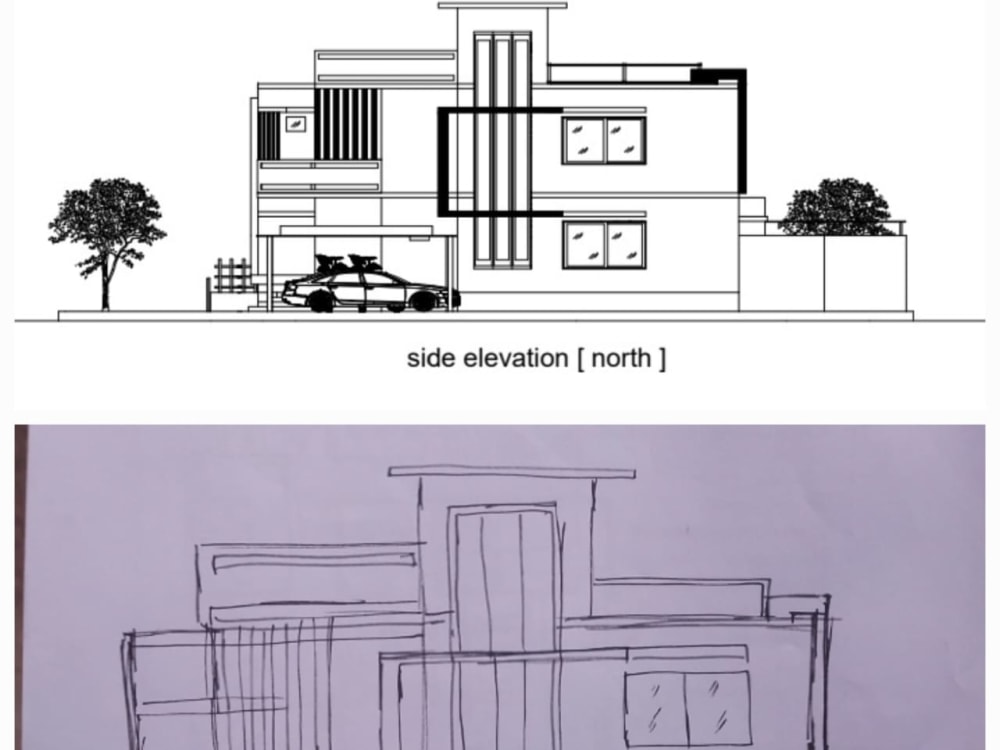 Conversion of your sketch into autocad drawings | Upwork