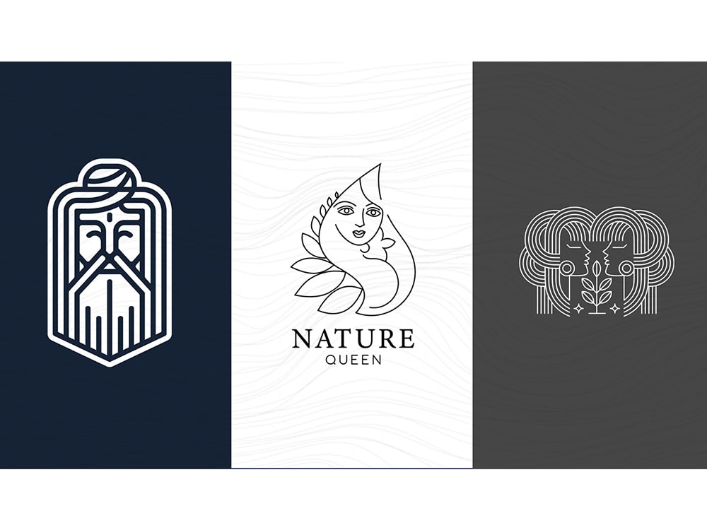 Attractive Portrait Lineart Logo/Illustration. | Upwork