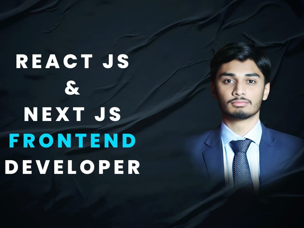 Reactjs Nextjs Frontend Developer Js Developer Web App Developer