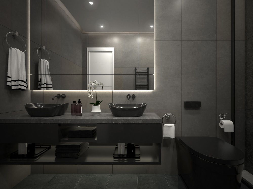 Washroom 3D design, model and rendering service | Upwork