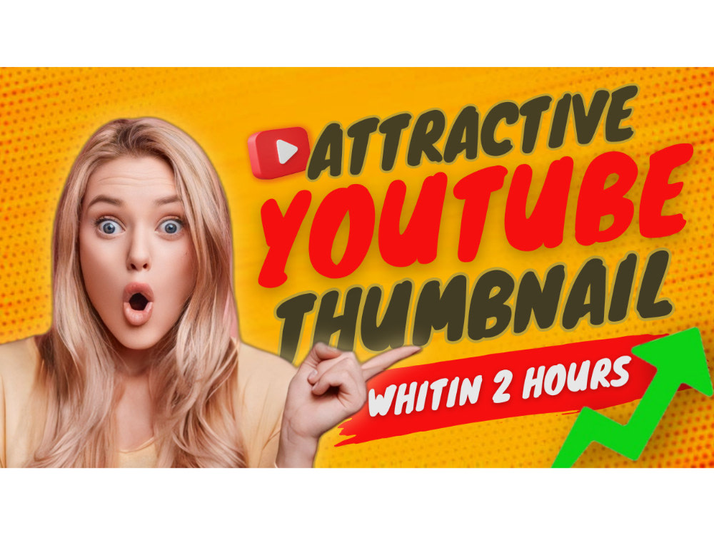 Design catchy youtube thumbnail | Upwork