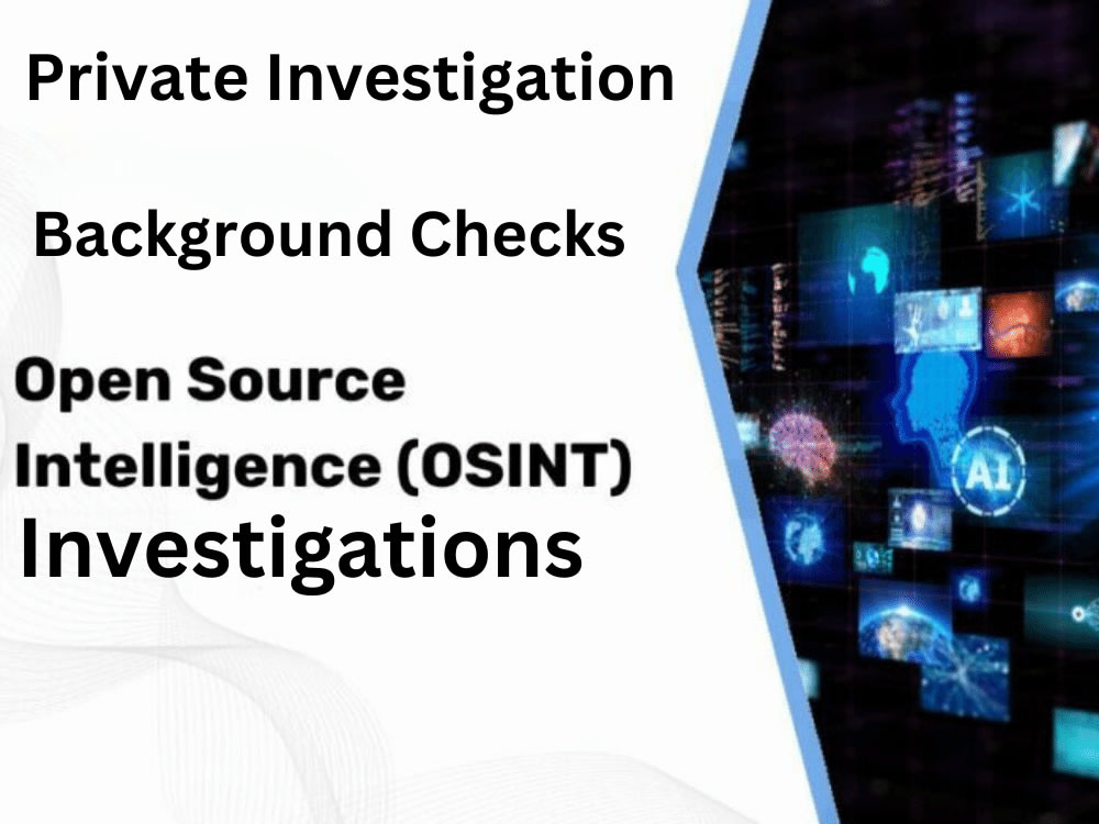 A private osint, investigation detective background check us target person | Upwork