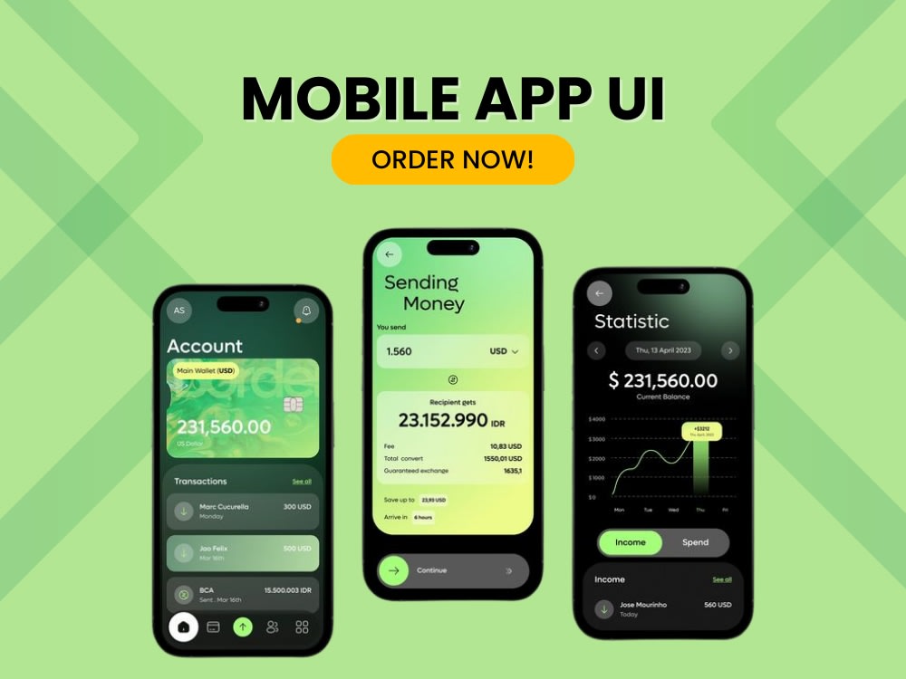 Modern & Customized Mobile App Design | UI/UX Design | Upwork