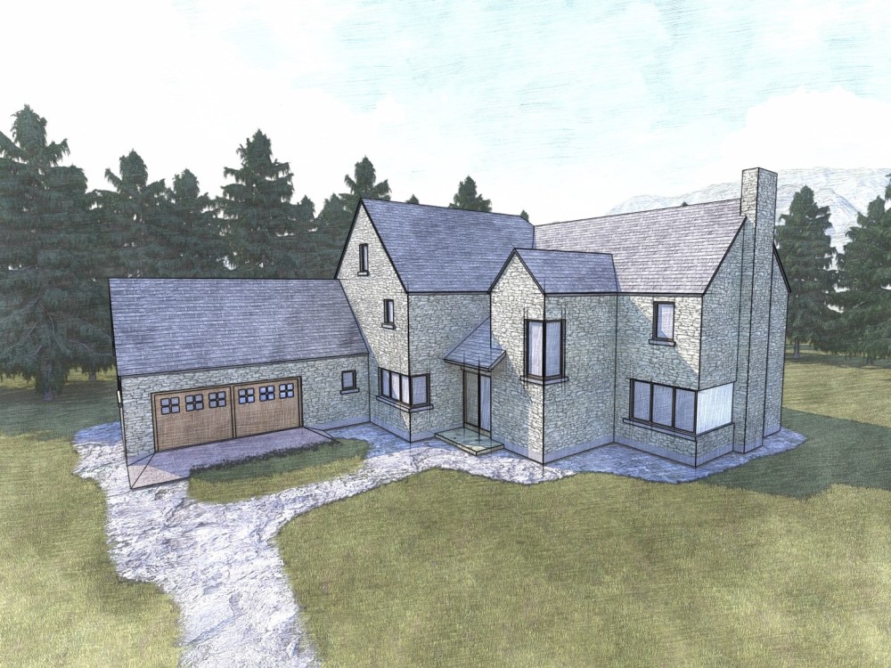 10 Architectural sketchy illustrations of a house | Upwork