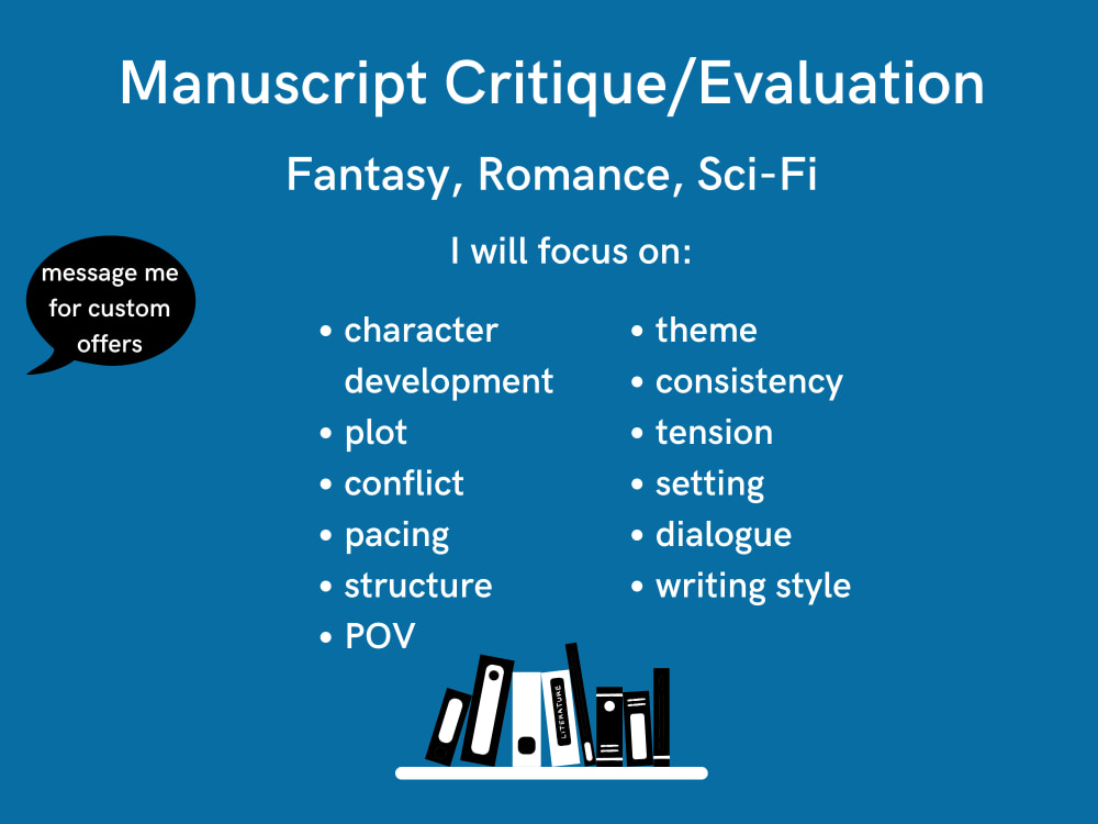 A manuscript critique and editorial report for your novel | Upwork