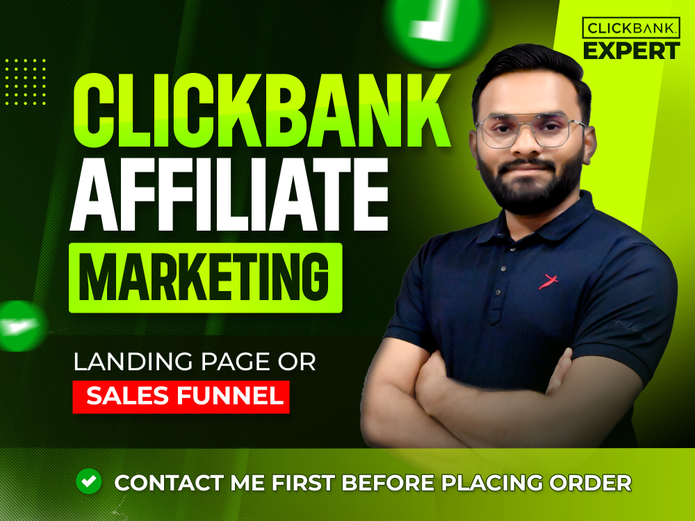 Clickbank affiliate marketing sales funnel or Landing Page | Upwork