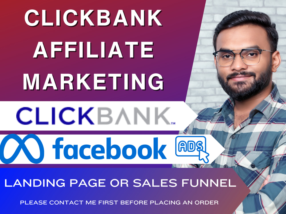 Clickbank affiliate marketing sales funnel or Landing Page | Upwork