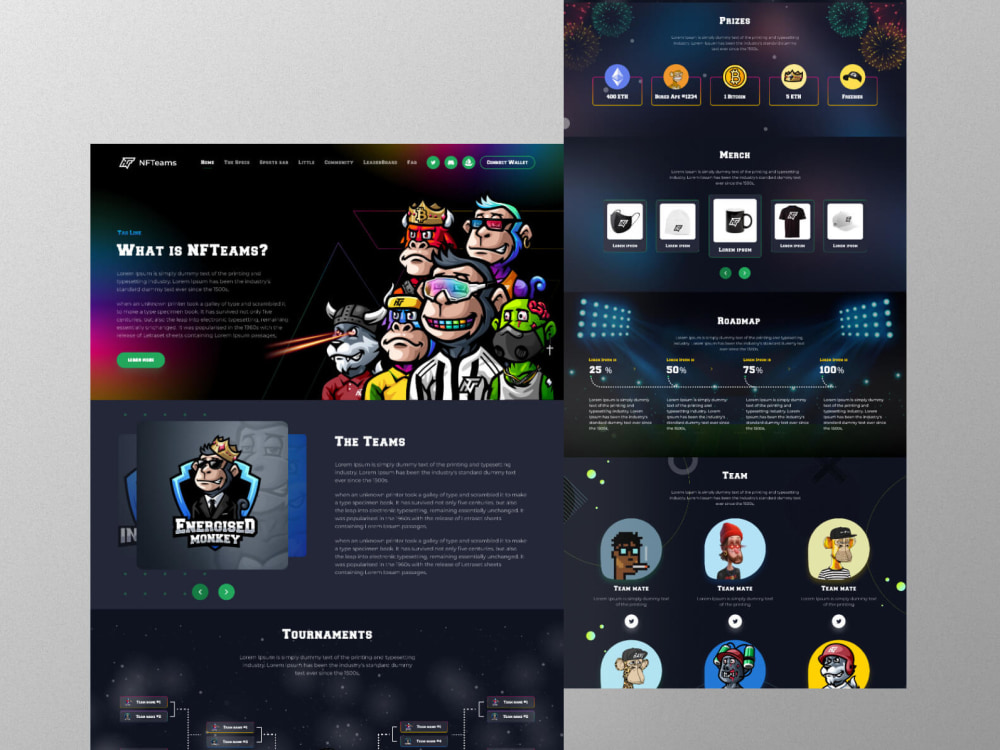 Creative and unique website design in Figma | Upwork