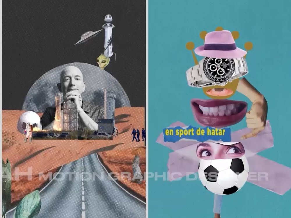 Collage art Animation style video | Upwork