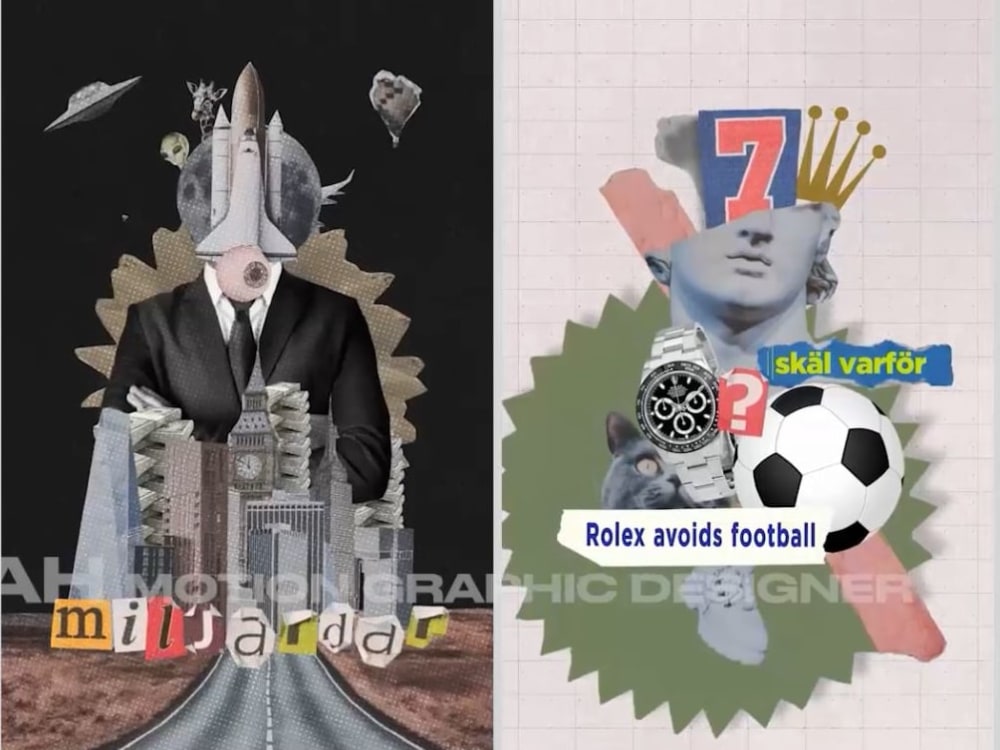 Collage art Animation style video | Upwork