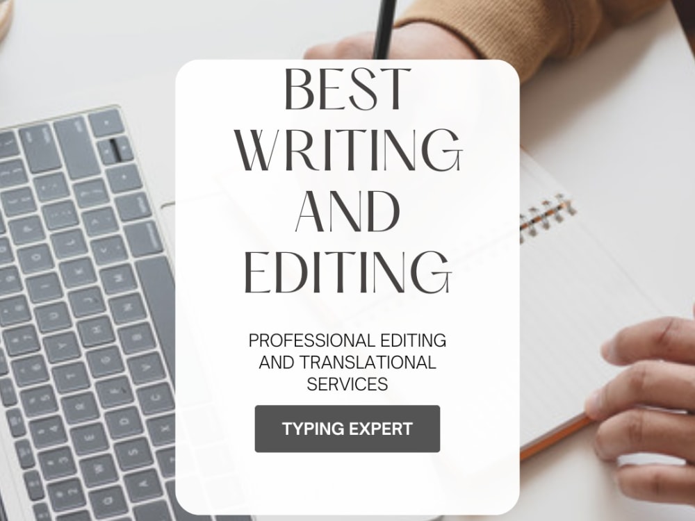 Video editing , youtube management , typing and translational services ...