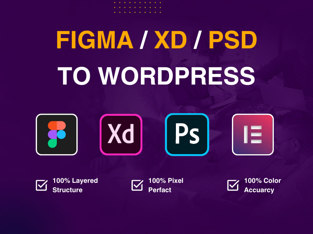 Pixel-perfect PSD to WordPress /XD / Figma to WordPress Conversion | Upwork