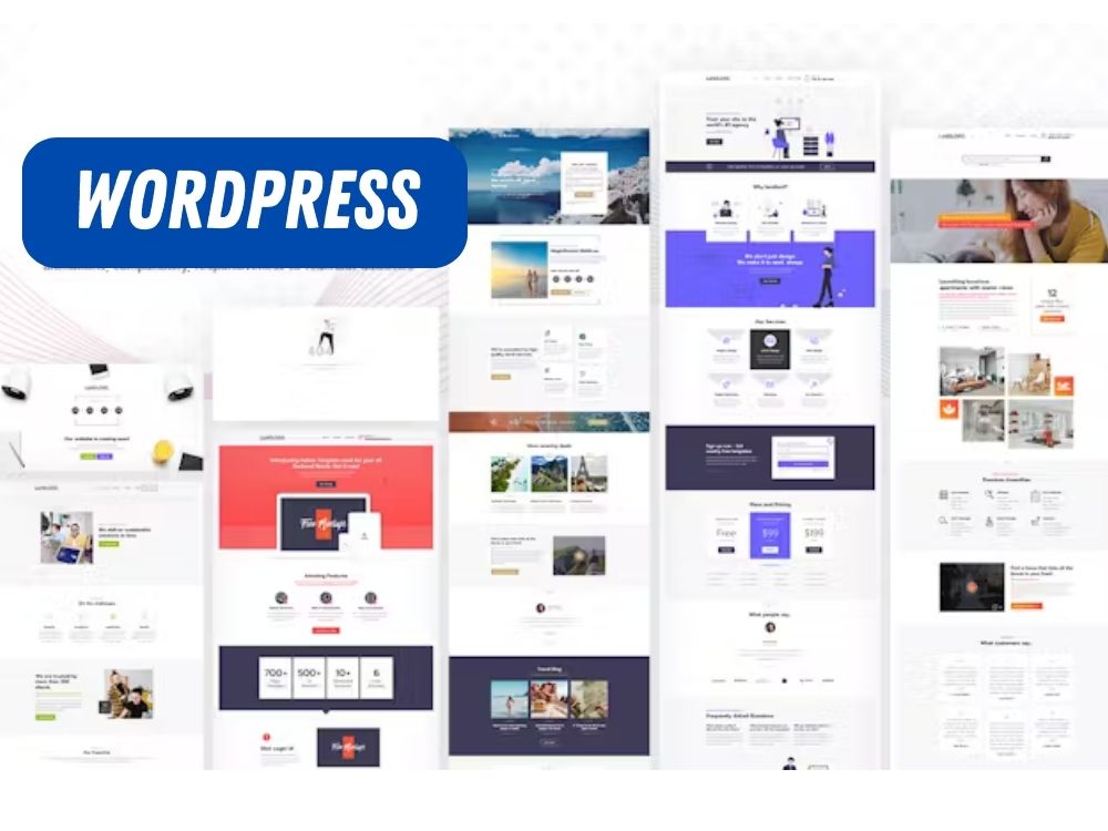 A professional WordPress landing page design using elementor pro | Upwork