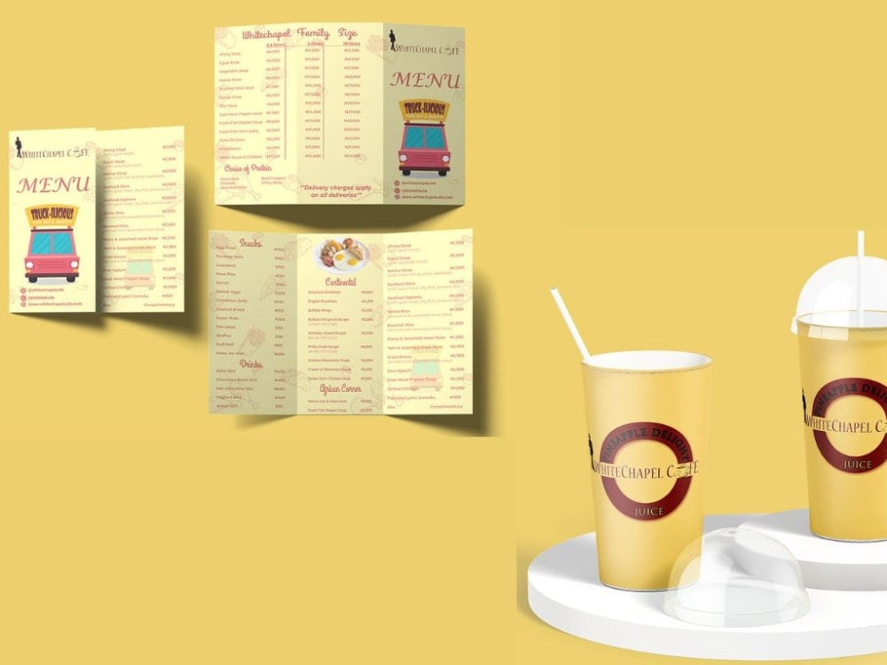 Restaurant Logo with Menu design and Flyer within 24 hours | Upwork