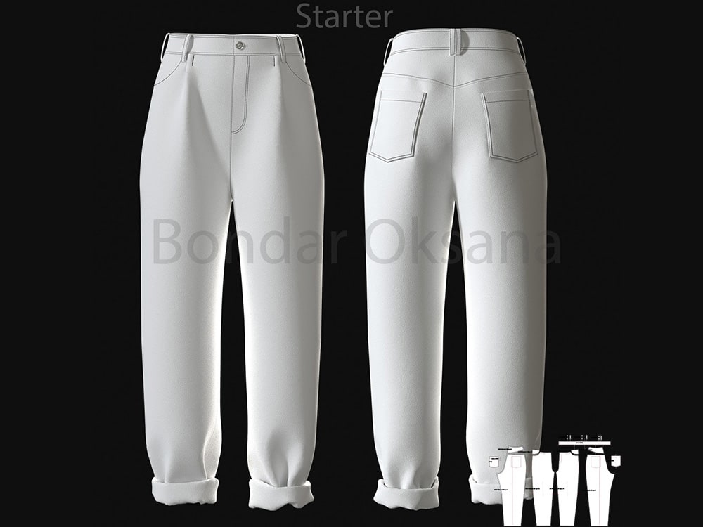 SEWING PATTERNS FOR PANTS | SHORTS | CLO 3D | Upwork