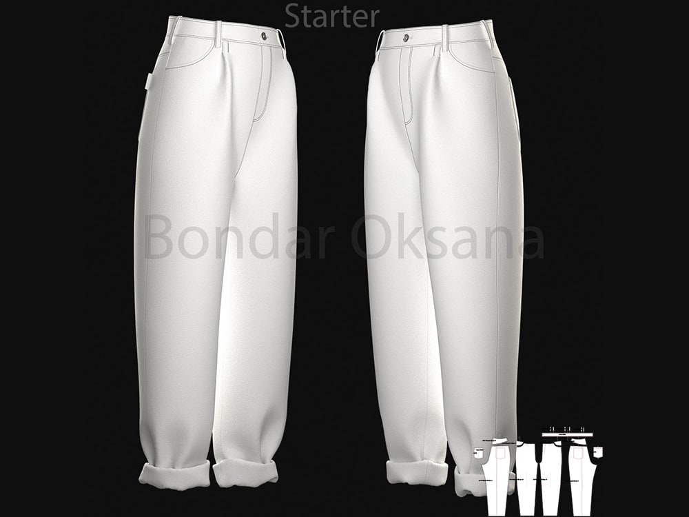 SEWING PATTERNS FOR PANTS | SHORTS | CLO 3D | Upwork