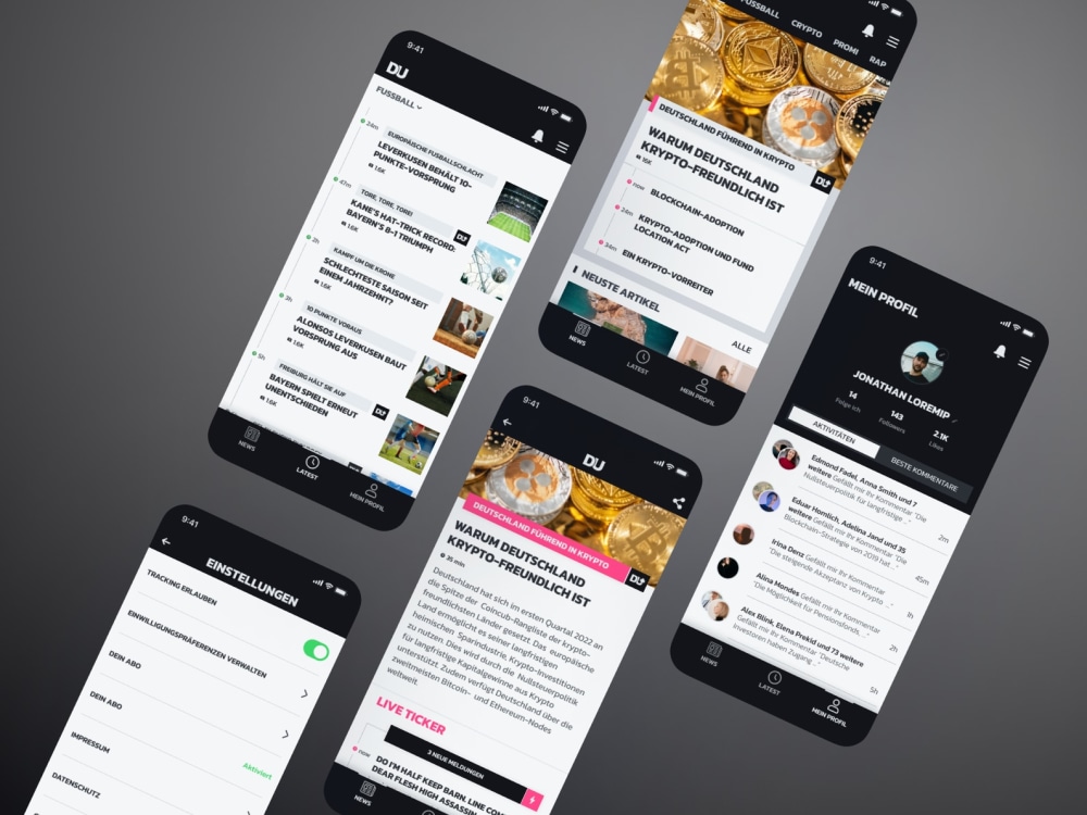 A custom Mobile App UI design for your Product made in Figma | Upwork