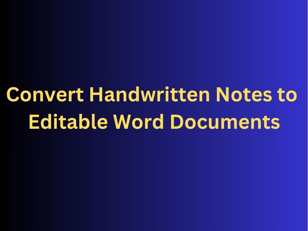 Your scanned PDF or handwritten notes in any editable word format | Upwork