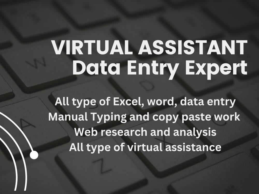 Data entry, web research, copy paste, database editing | Upwork