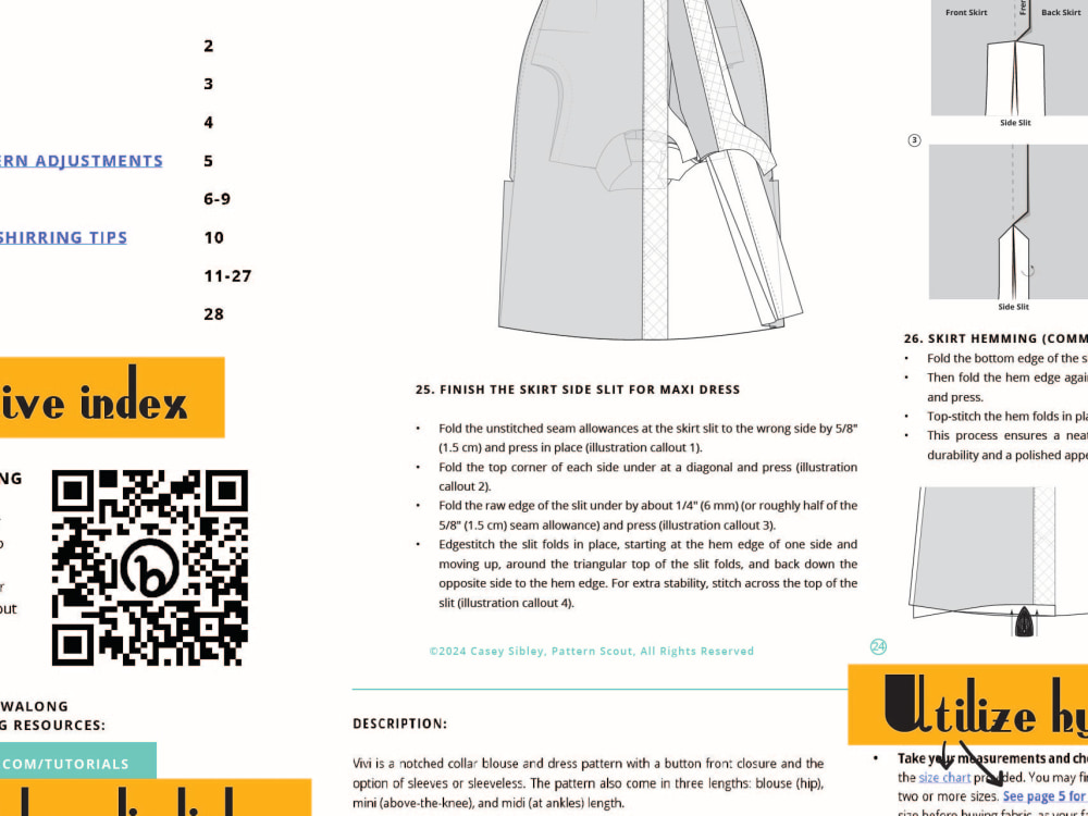 Do interactive pdf guide sewing illustrated instructions booklet | Upwork