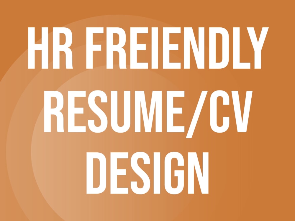 An eye catching resume design | Upwork