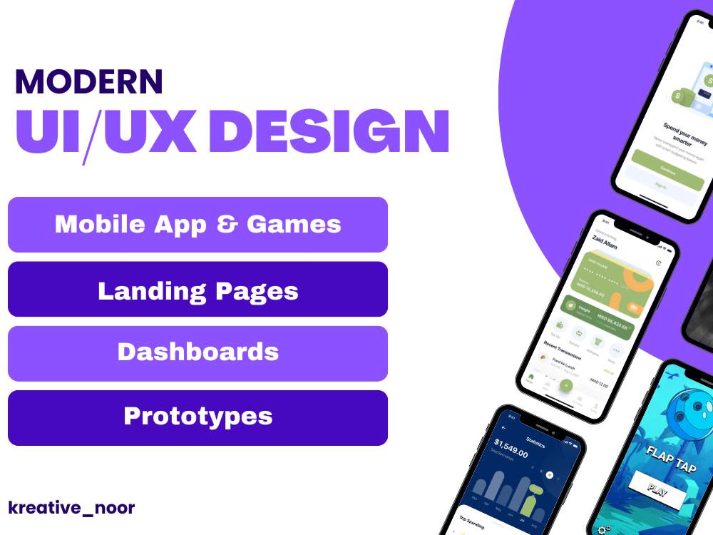 Figma mobile app UI UX mockups prototype and app store screenshots in ...