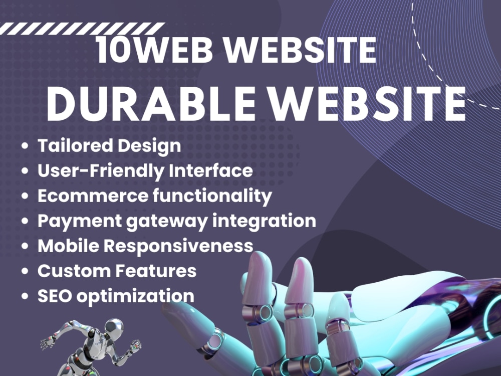 A ecommerce website using 10web website , durable AI website builder | Upwork