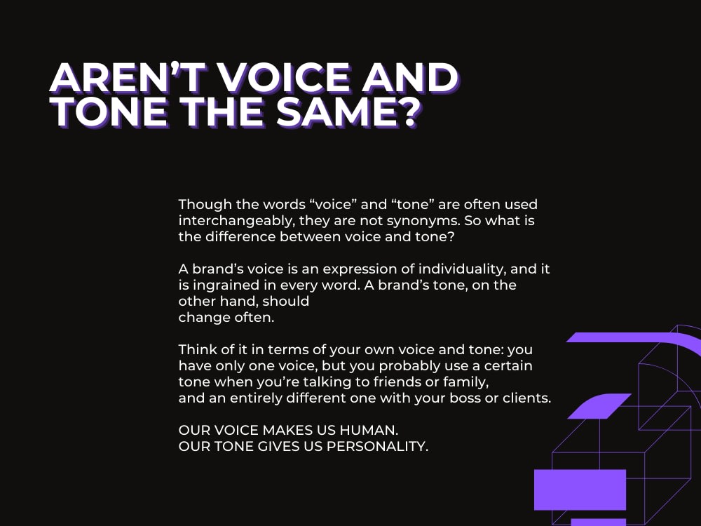 A comprehensive verbal identity with TOV guidelines and examples | Upwork