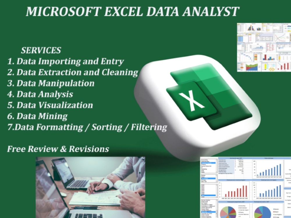 Excel data spreadsheet, manipulation, graphs, analysis, | Upwork