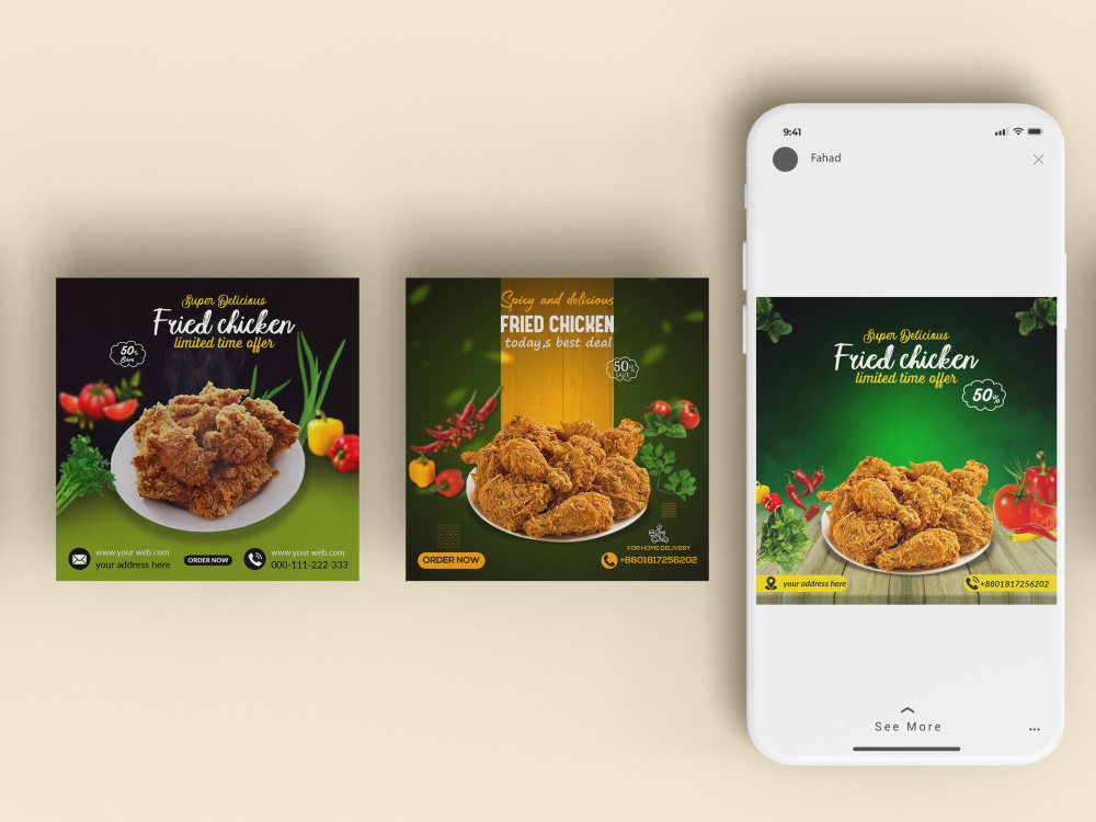 Amazing Fast Food Social Media post | Upwork