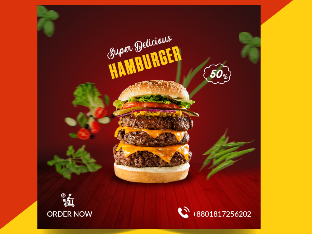 Amazing Fast Food Social Media post | Upwork