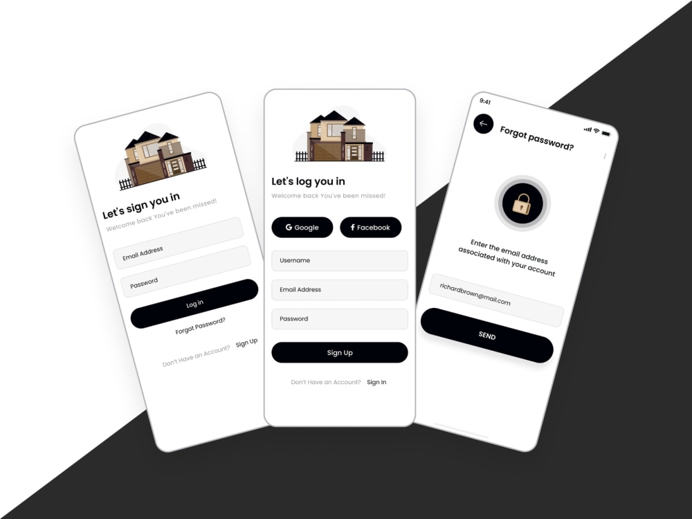 A Modern & Clean Real Estate Mobile App UIUX Design | Figma Expert | Upwork