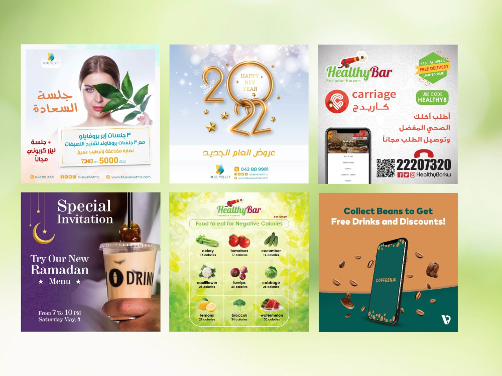 Creative social media posts designs for all platforms | Upwork